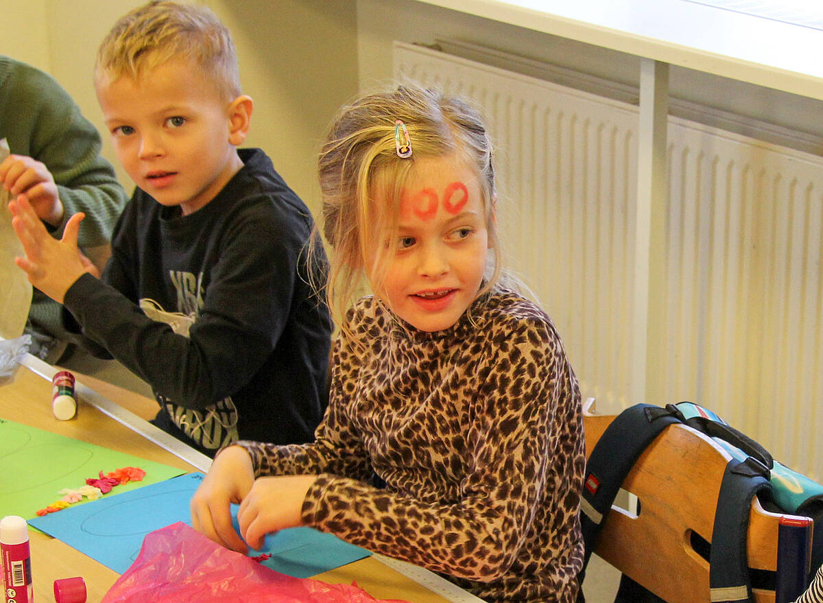 Fejring af de første 100 dage i skole